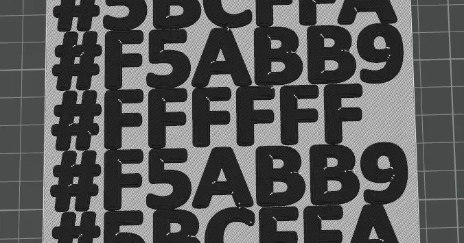 Trans pride flag in hexadecimal color codes von Robin | Kostenloses STL ...