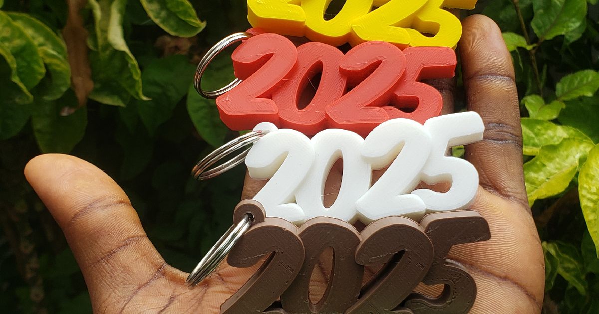Keychain 2025 por cédric | Descargar modelo STL gratuito | Printables.com