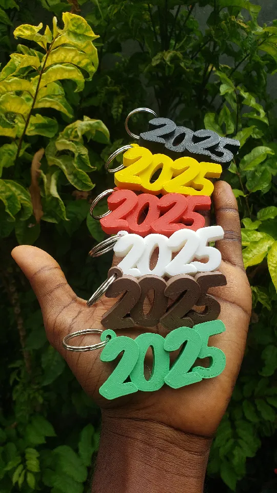 Keychain 2025 by cédric | Download free STL model | Printables.com