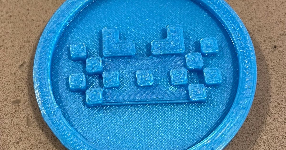 Axolotl Coin (Minecraft Inspired) by ratatosk | Download free STL model ...