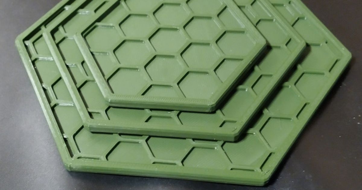 Hexagonal coasters by Printing Programmer | Download free STL model ...
