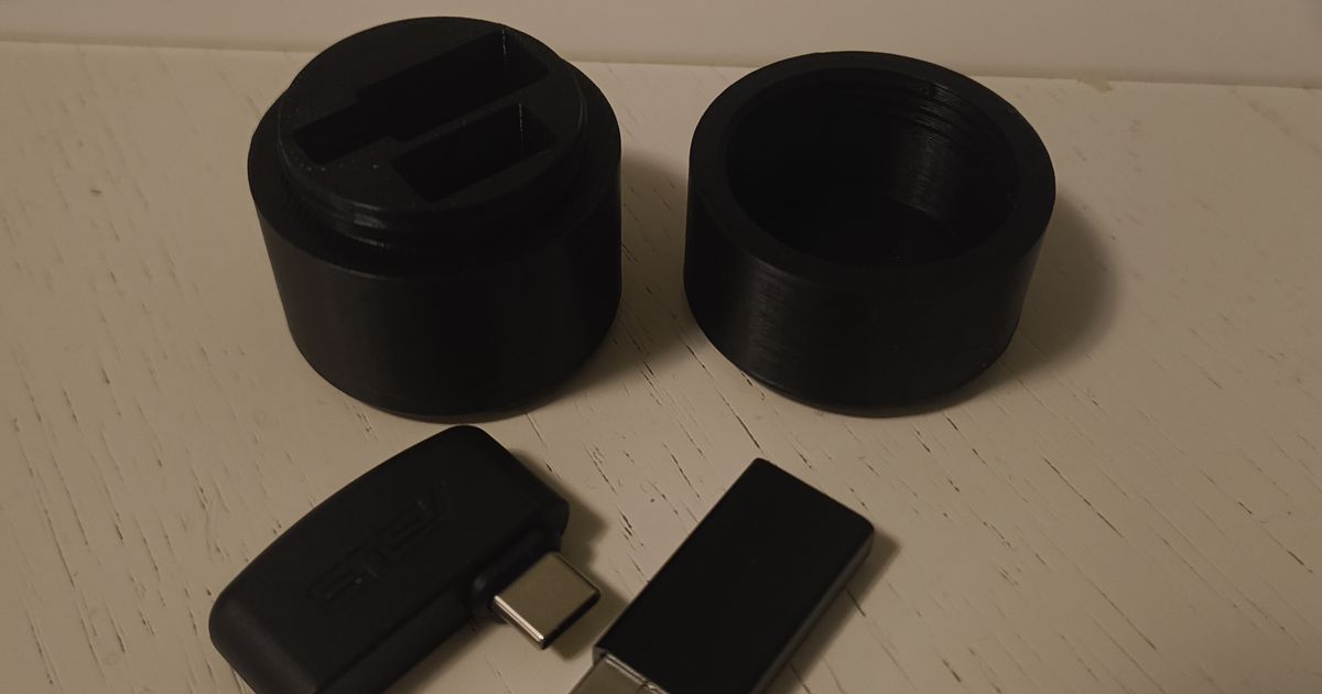 Threaded container for USB dongles by Interplanetary Goat | Download ...