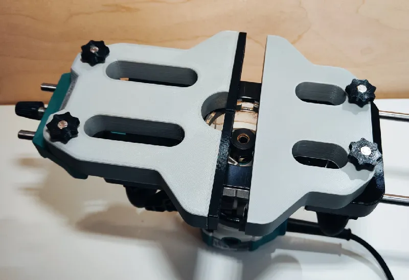 Makita RT0700 Router Parallel guide, circle cutting, fine adjustment by ...