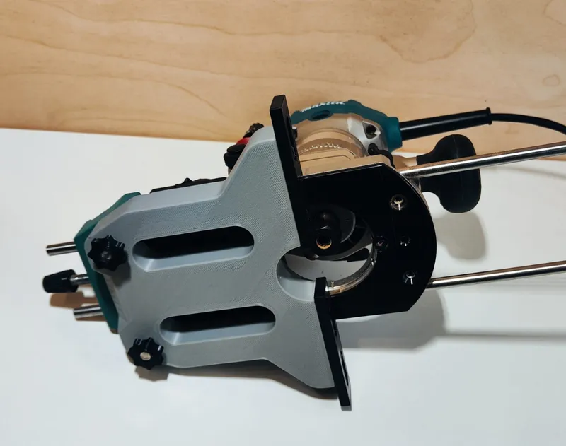 Makita RT0700 Router Parallel guide, circle cutting, fine adjustment by ...