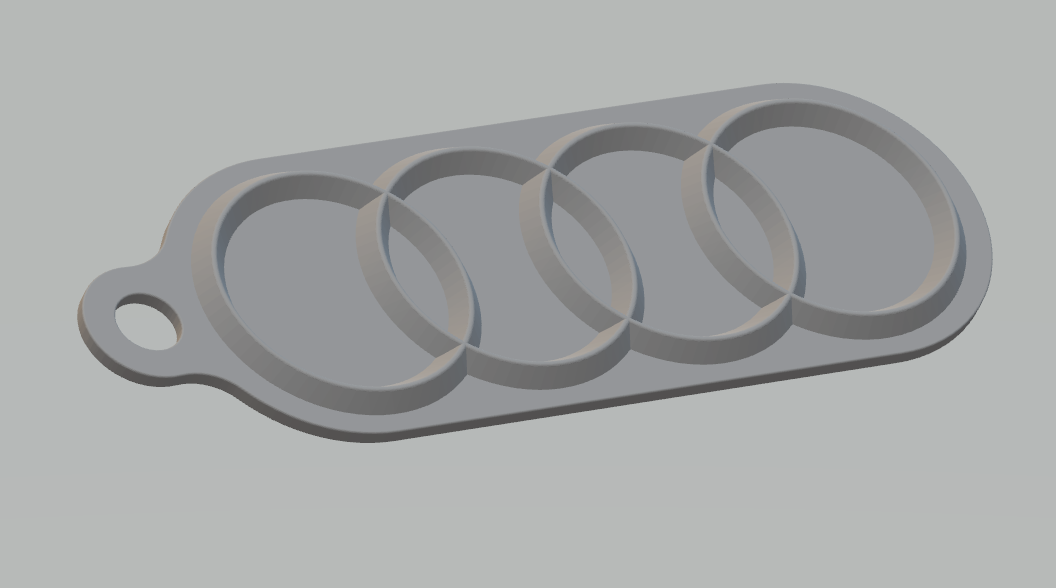 Audi keychain by fr3style | Download free STL model | Printables.com