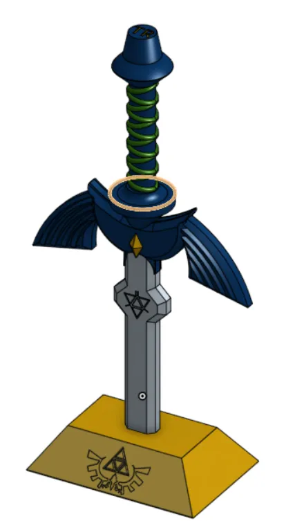 Master Sword Desk model by T13 | Download free STL model | Printables.com