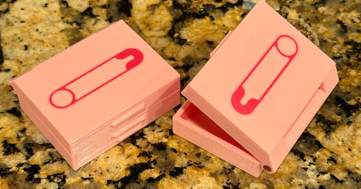 Safety Pin Box (MMU/AMS logo [optional]) by mscalora | Download free ...