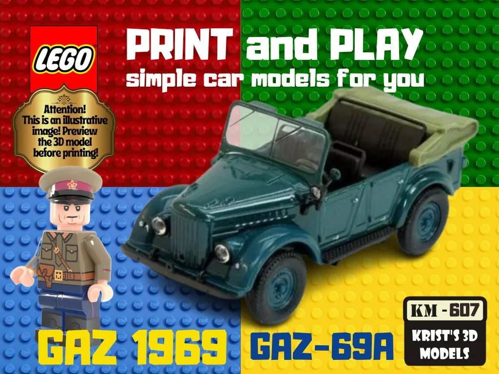 LEGO GAZ 1969a by Mgr. Pavel Krist | Download free STL model ...