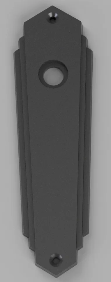 Art Deco Door Knob Backplate by slimpickens | Download free STL model | Printables.com