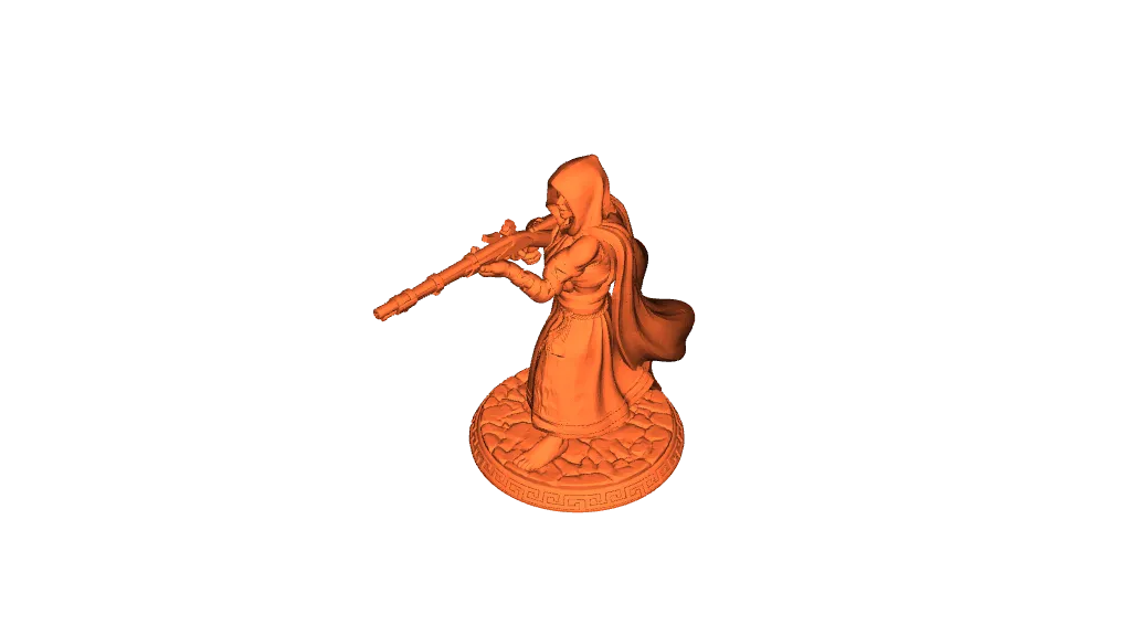 Half-elf rouge D&D mini by GreenyInk | Download free STL model ...