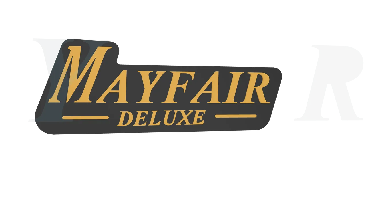 Mayfair guitar replacement logo by williamblake | Download free STL ...