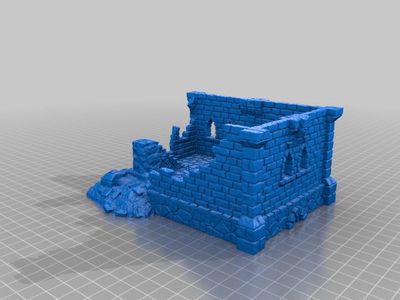 Ruined Building Terrain by MaxA. | Download free STL model | Printables.com