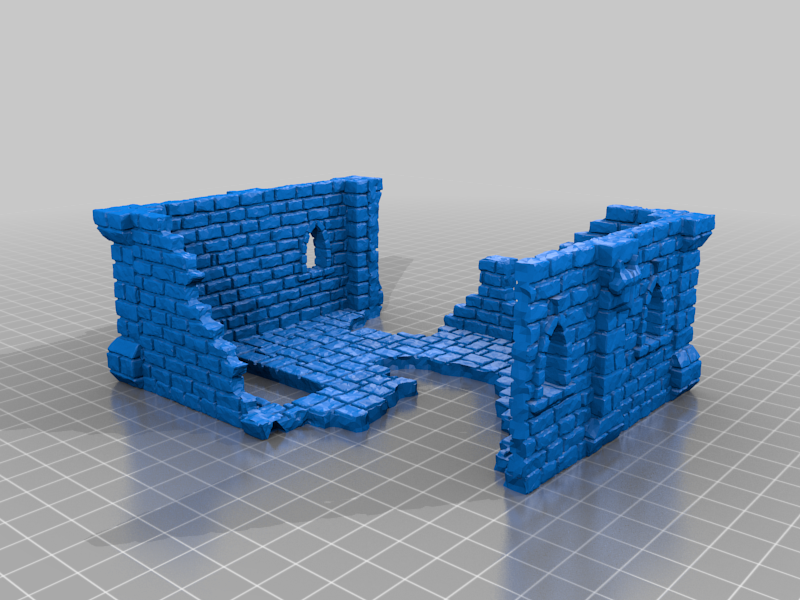 Ruined Building Terrain by MaxA. | Download free STL model | Printables.com