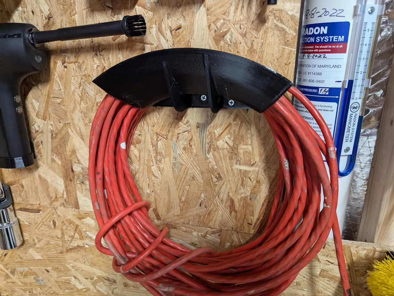 Hose/Cord Wall Mount by Ryan Smith | Download free STL model | Printables.com