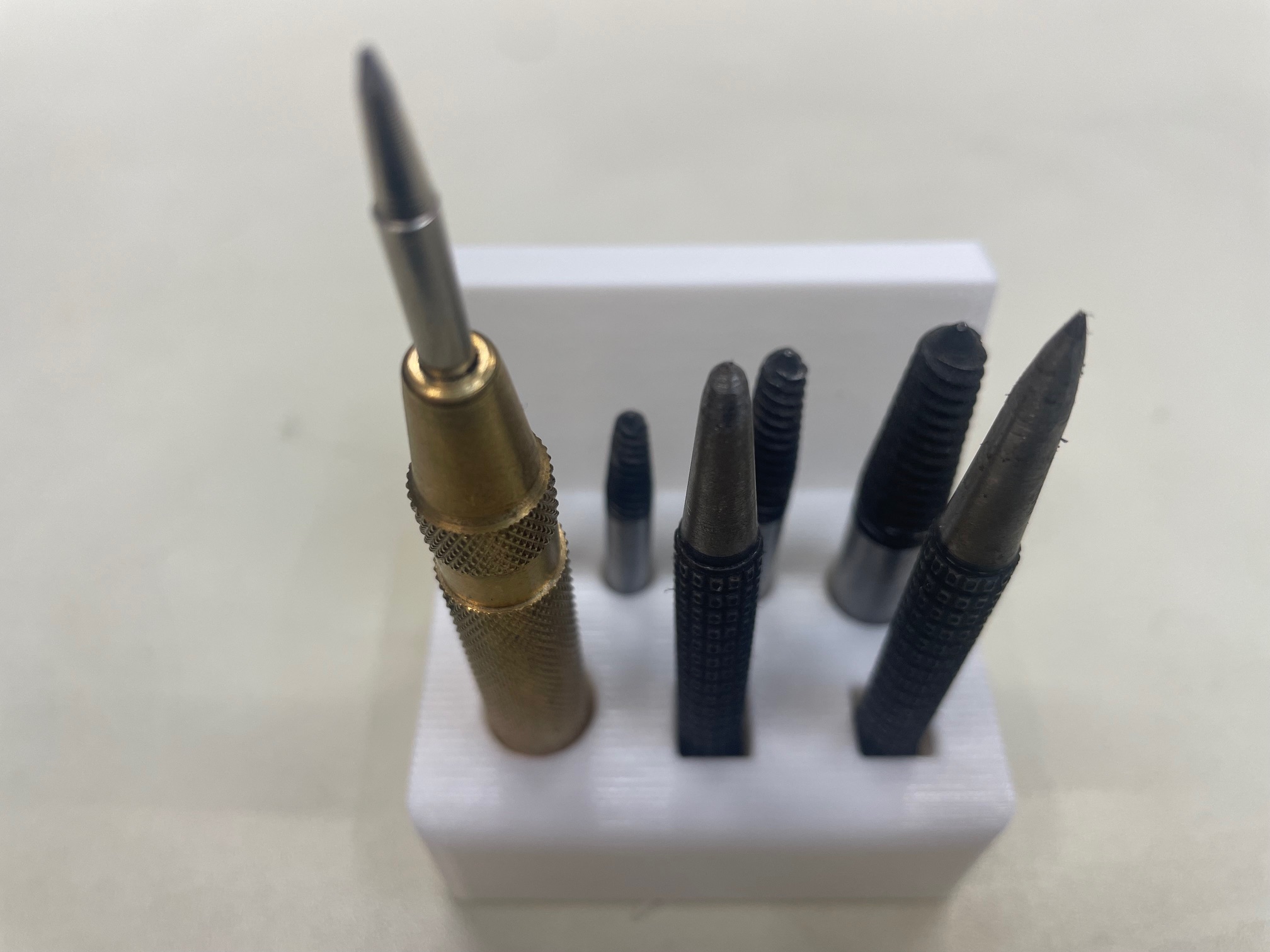 screw extractor and centre punch holder for peg board/wall mount by ...