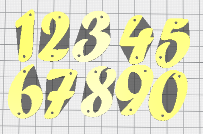 House/Mailbox numbers by JakeU | Download free STL model | Printables.com