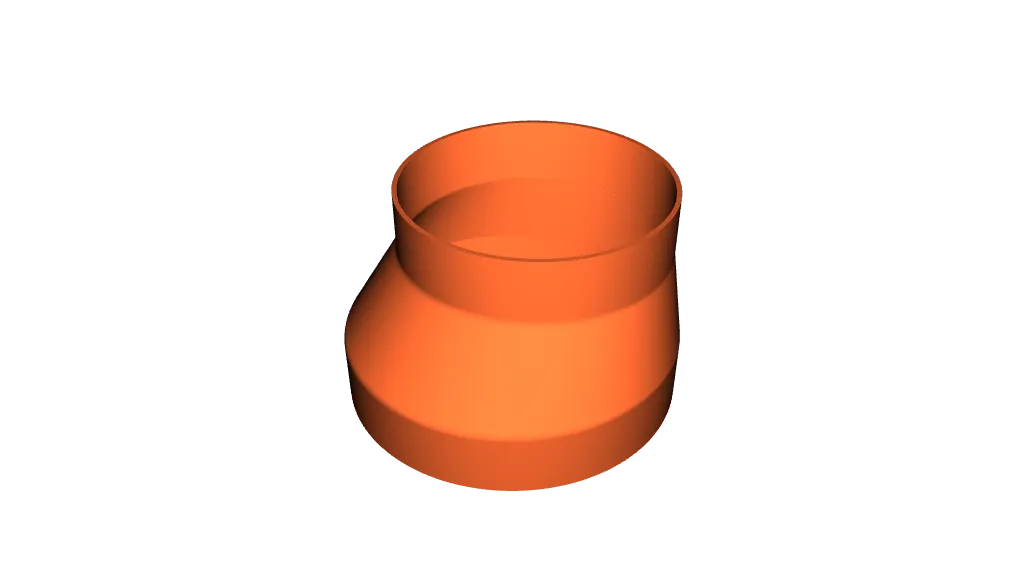 160-200mm ventilation offset adapter by robbanprintar | Download free ...