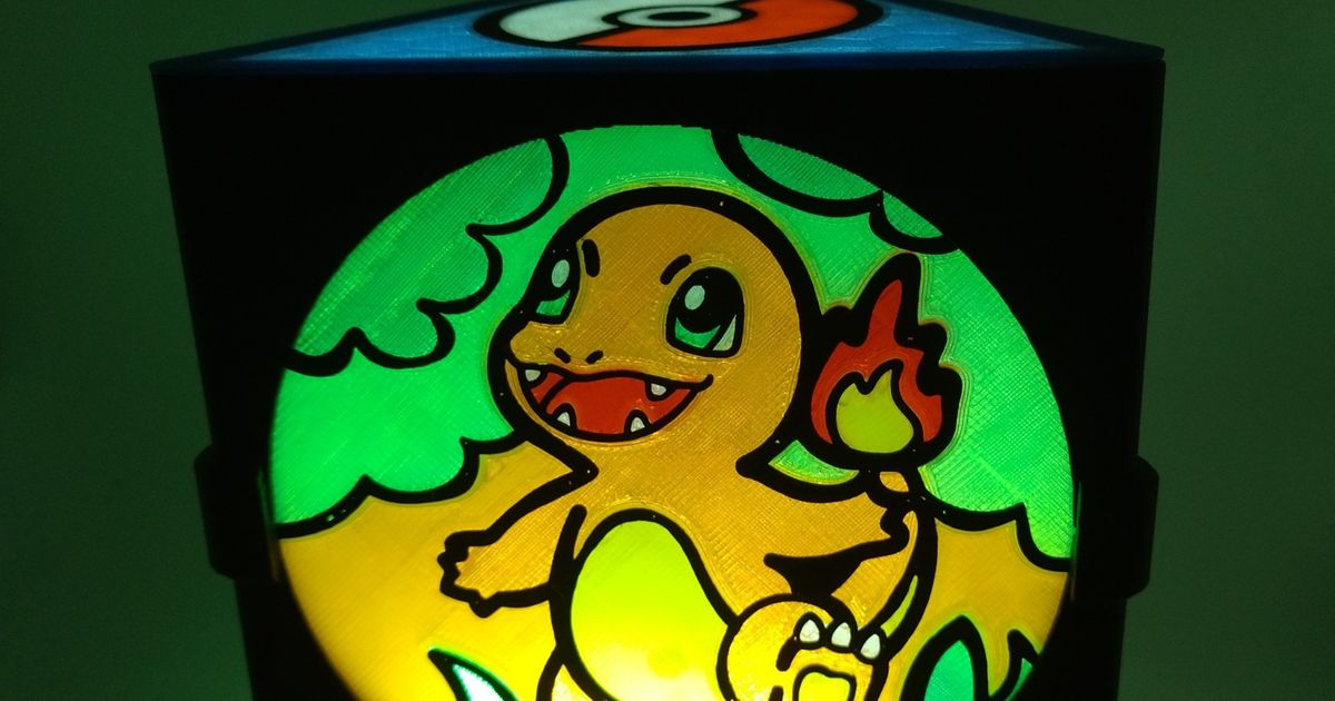 Charmander Plate for Stained Glass Like Lamp by rayjizza | Download ...