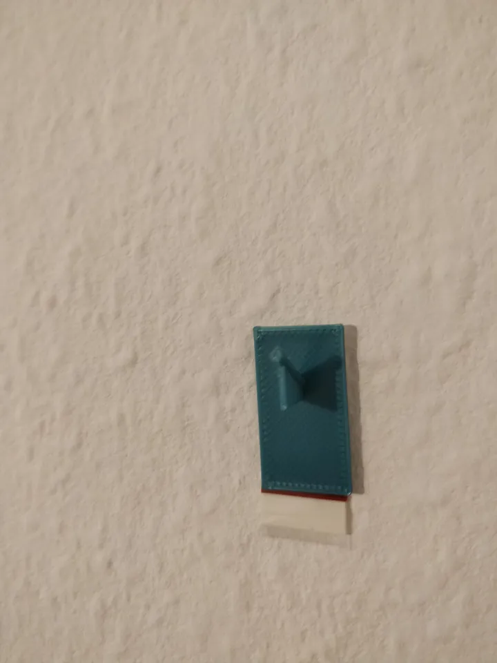 Wall hook for tesa power strips mini by Octo | Download free STL model ...
