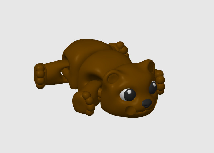 Little Bear Keychain by Built_Over_Bot | Printables Store