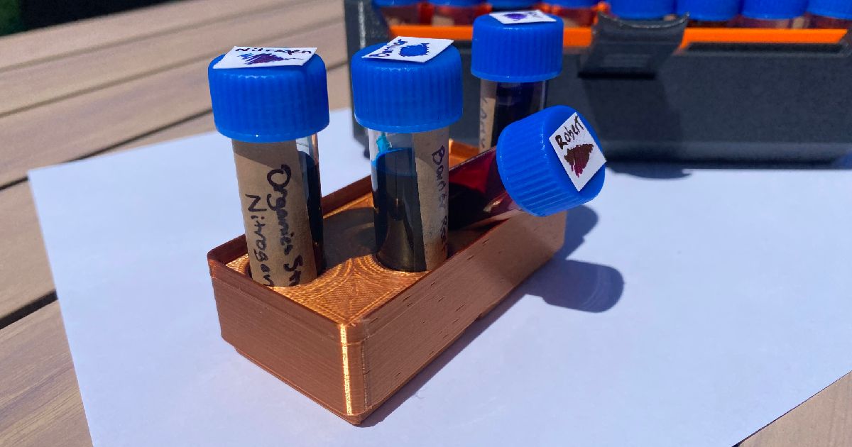 Gridfinity ink sample holder - 16mm by Tim Snels | Download free STL ...