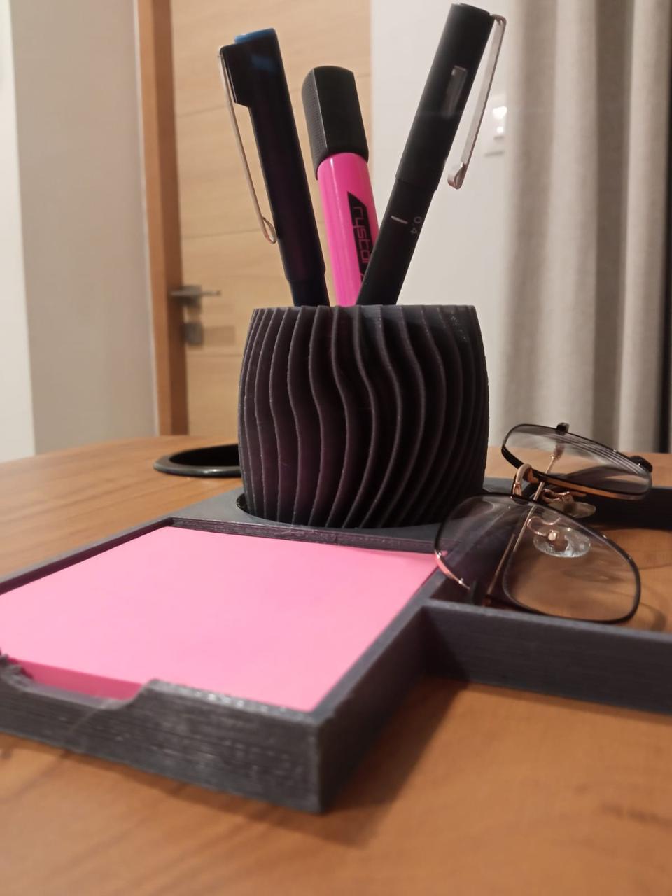 Pen stand with space for sticky notes by Amritanshu Jain | Download ...