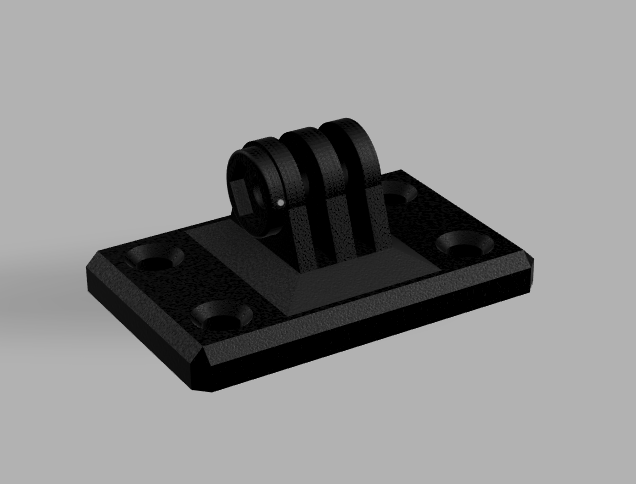 GoPro Compatible Mount by Black Unicorns #5135 | Download free STL ...