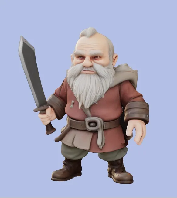Dwarf #1 (FREE) by Astro-FREE-3D-Art | Download free STL model ...