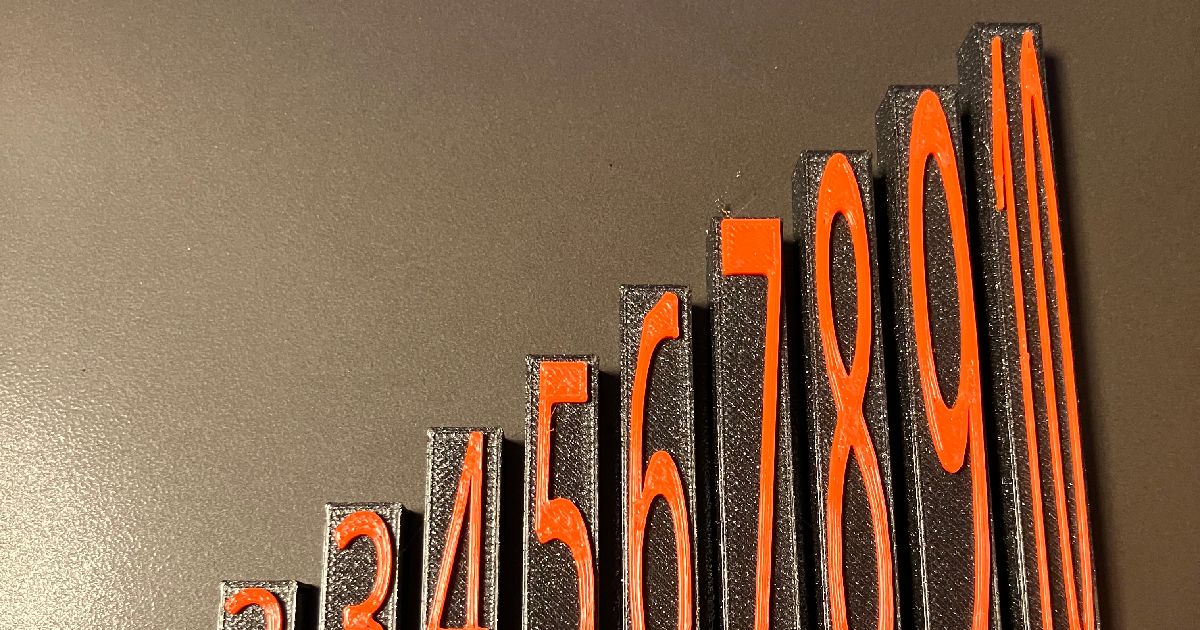 Number sticks by Pol | Download free STL model | Printables.com