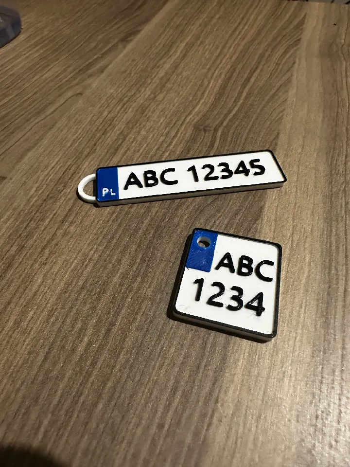 Keychain license plate PL by Twórczy Wymiar | Download free STL model ...