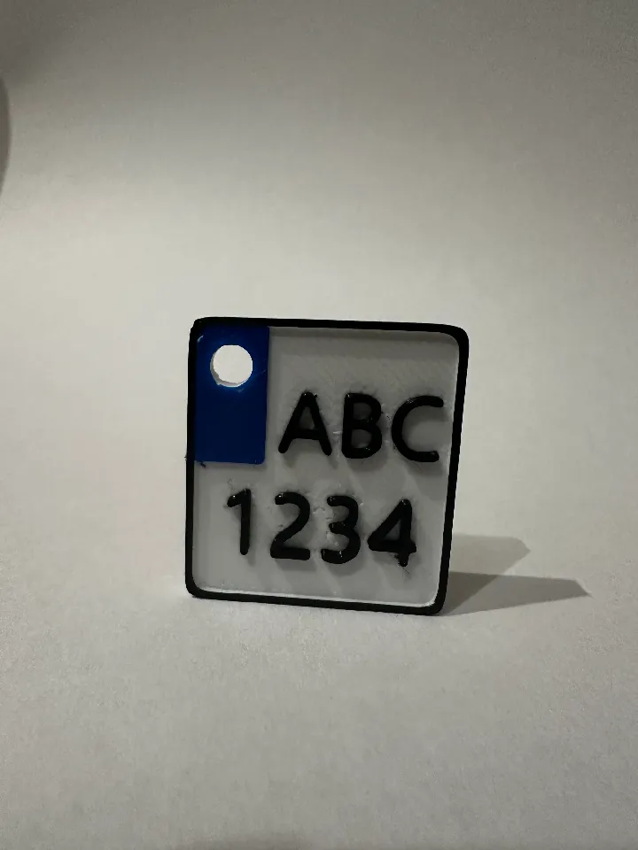 Keychain license plate PL by Twórczy Wymiar | Download free STL model ...