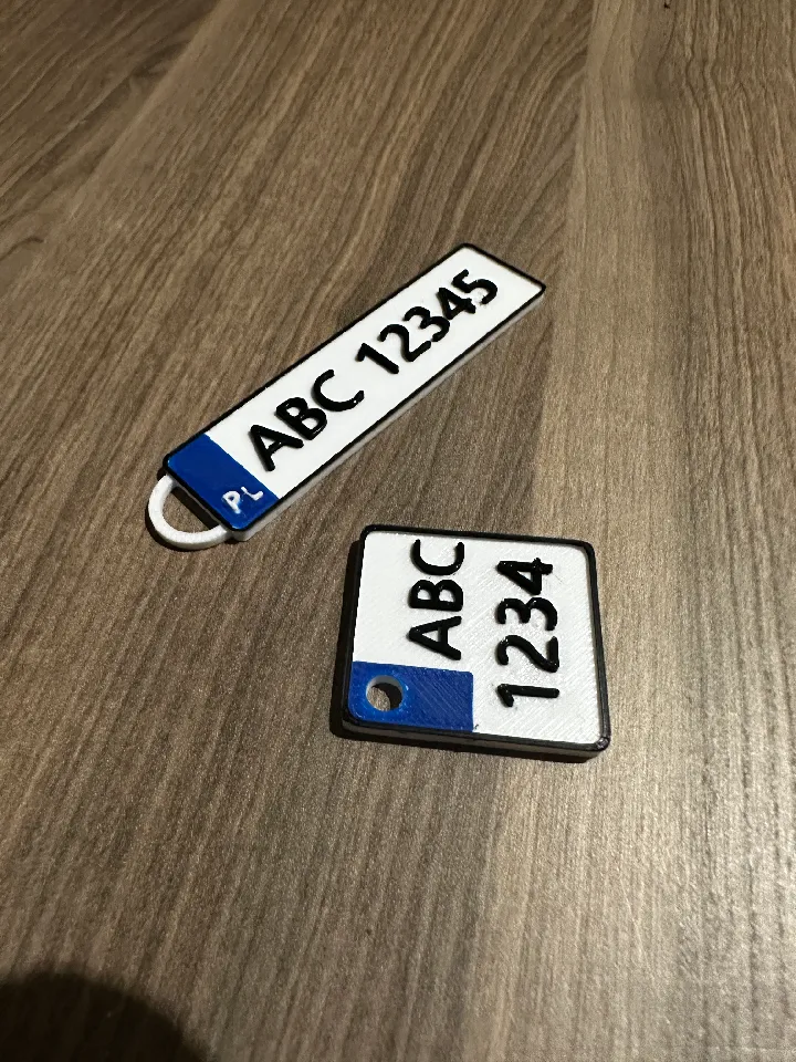 Keychain license plate PL by Twórczy Wymiar | Download free STL model ...