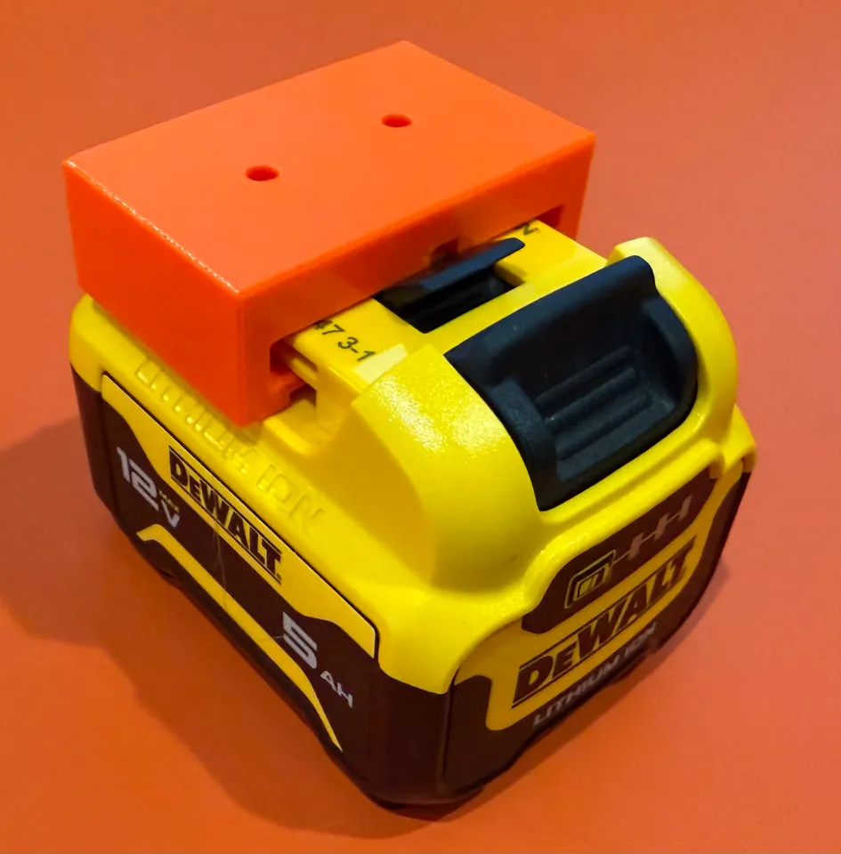 Best Dewalt Battery Mount With 2 Screw Holes & Notch for 12v Too by ...