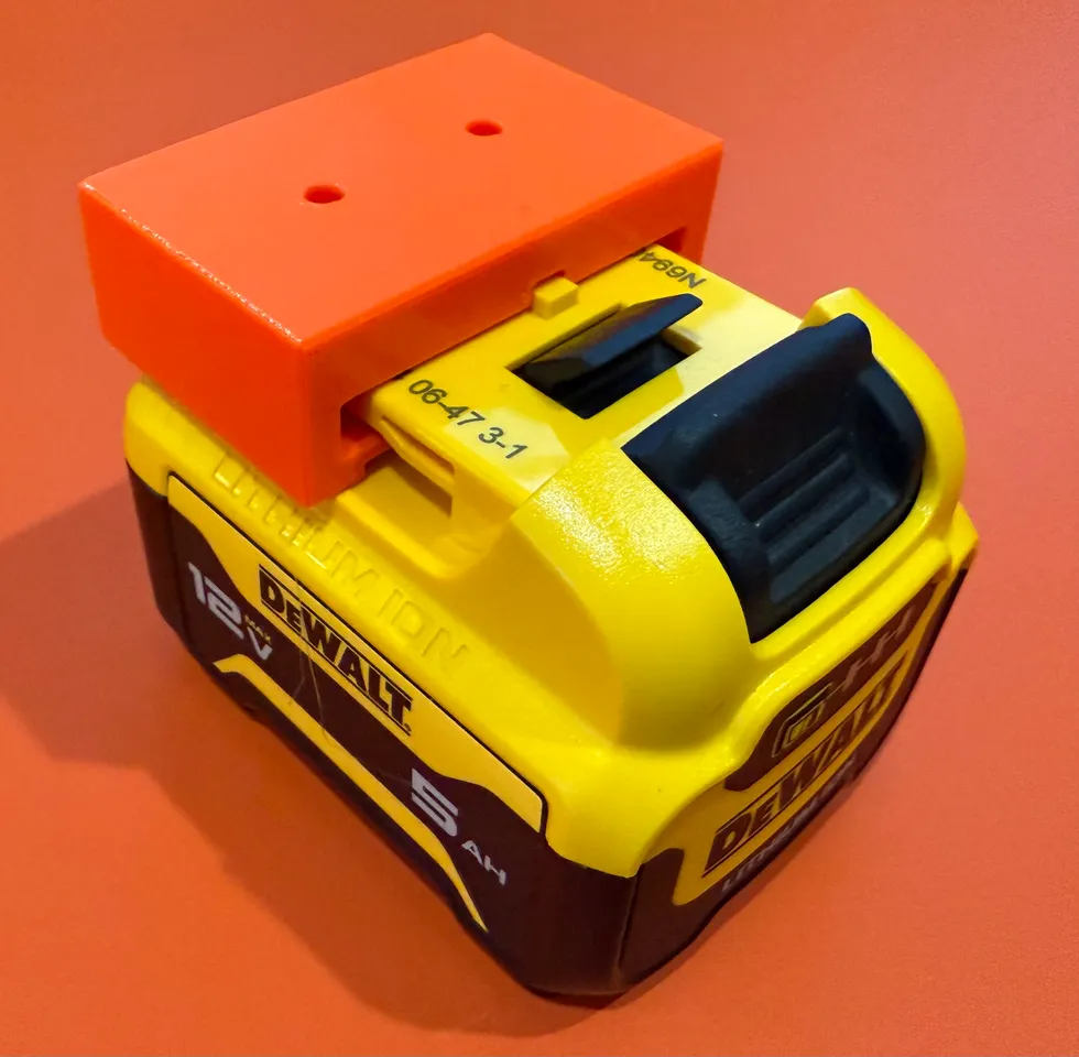 Best Dewalt Battery Mount With 2 Screw Holes & Notch for 12v Too by ...
