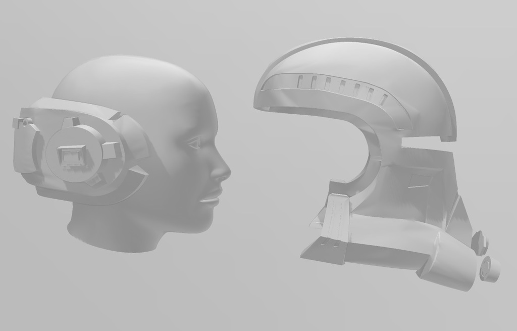 Echo Helmet Bad Batch Components MKII by Jace1969 | Download free STL ...