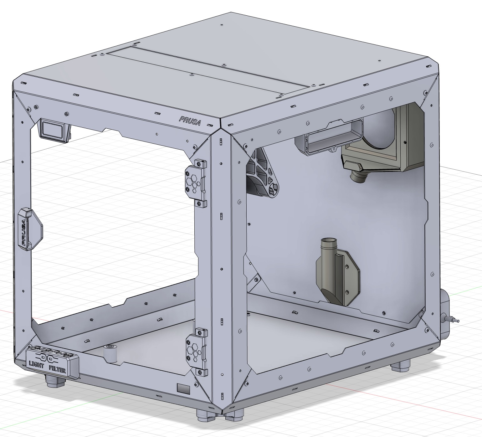 Prusa Mini Enclosure: active cooling mod by Jens83 | Download free STL ...