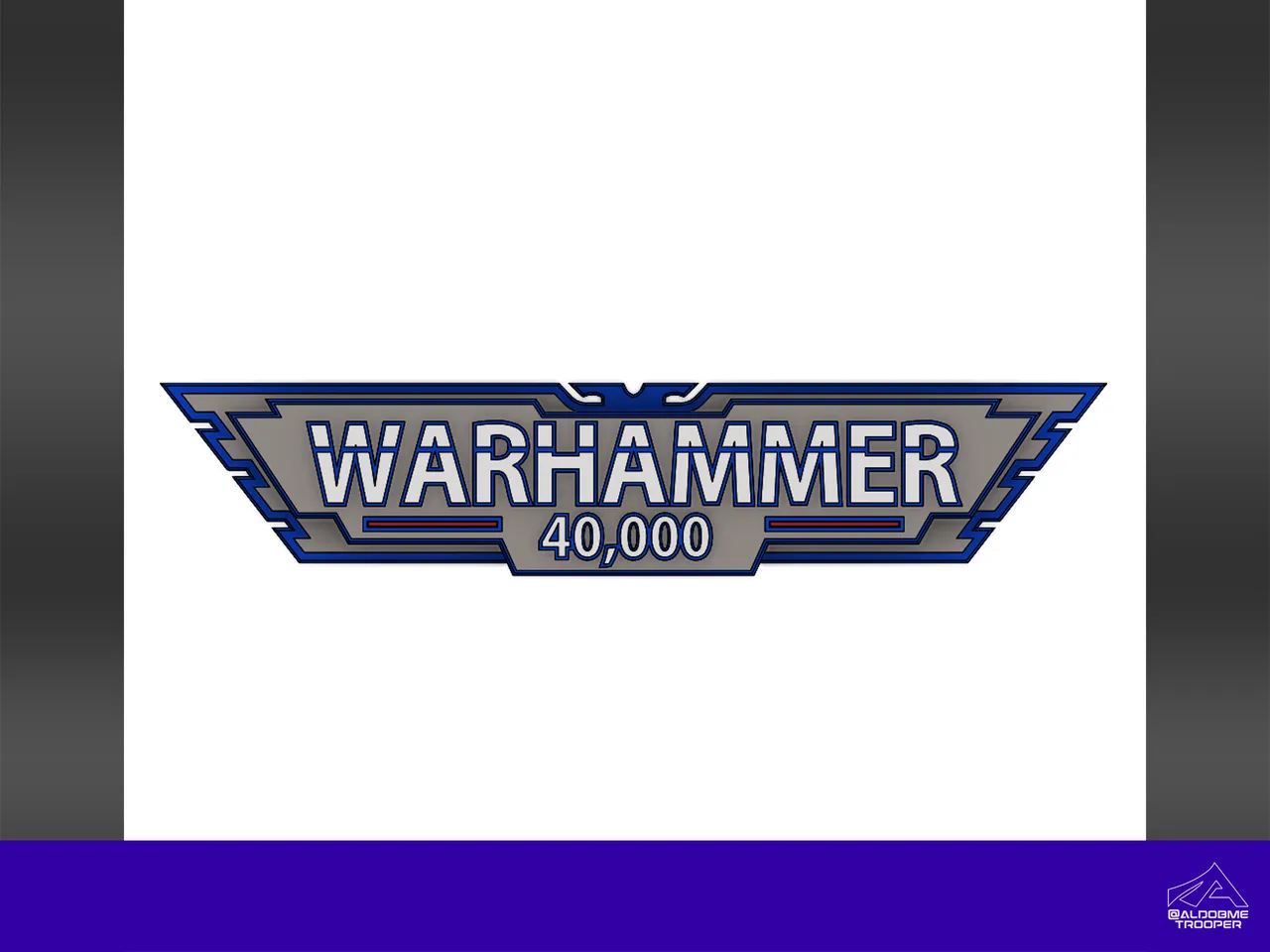 Warhammer 3D logo by aldobme | Download free STL model | Printables.com
