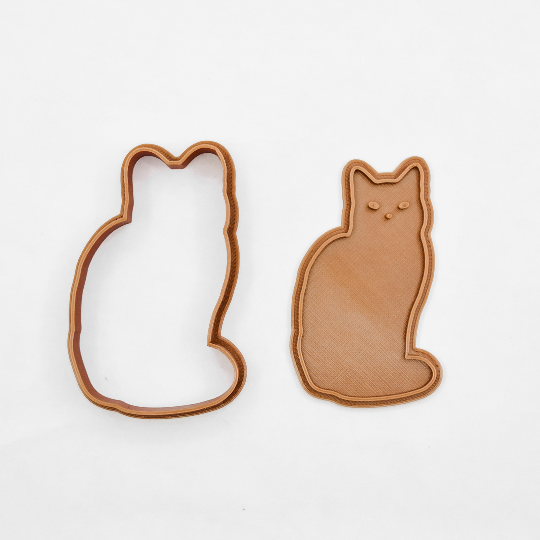 sitting cat cookie cutter / stamp by Indibles | Download free STL model ...
