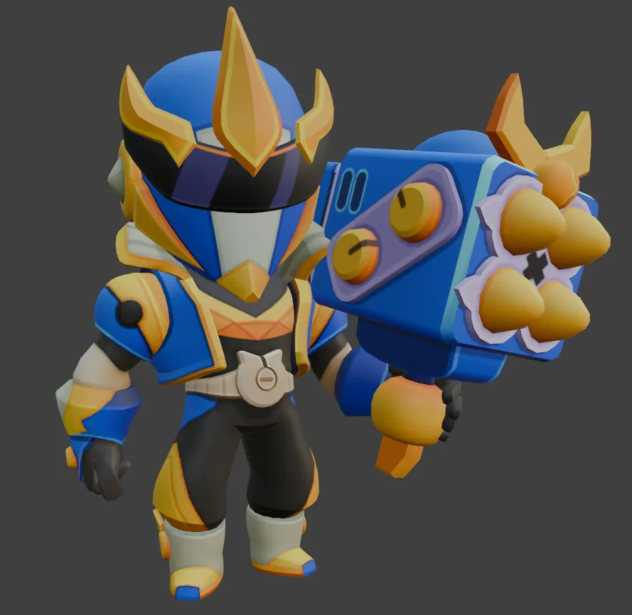 Super Ranger Brock - Brawl Stars by GoatGamez | Download free STL model ...