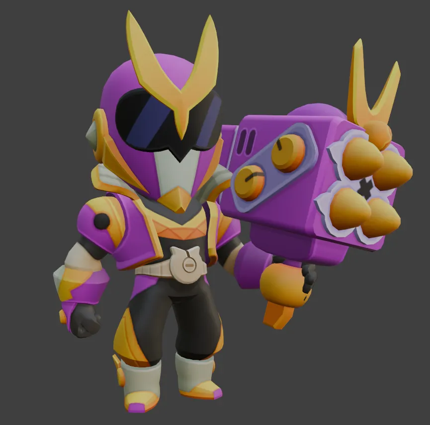 Super Ranger Brock - Brawl Stars by GoatGamez | Download free STL model ...