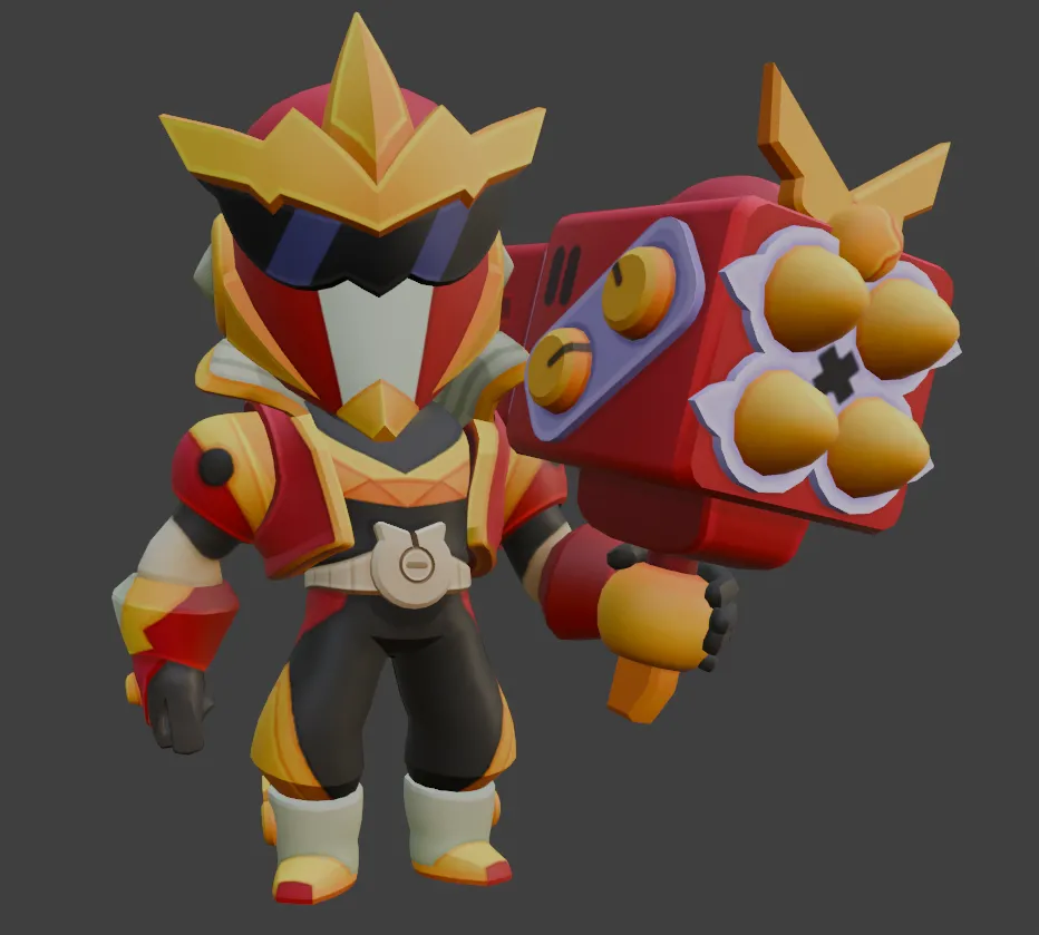 Super Ranger Brock - Brawl Stars by GoatGamez | Download free STL model ...