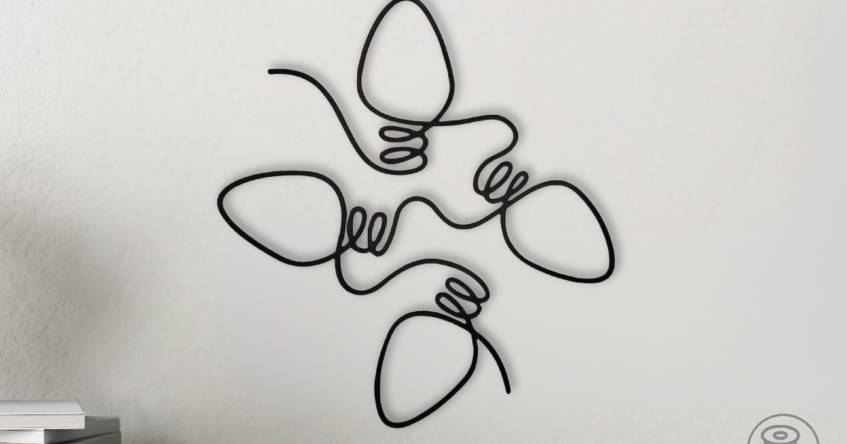 Christmas Lights Wall Art by Atro | Download free STL model ...