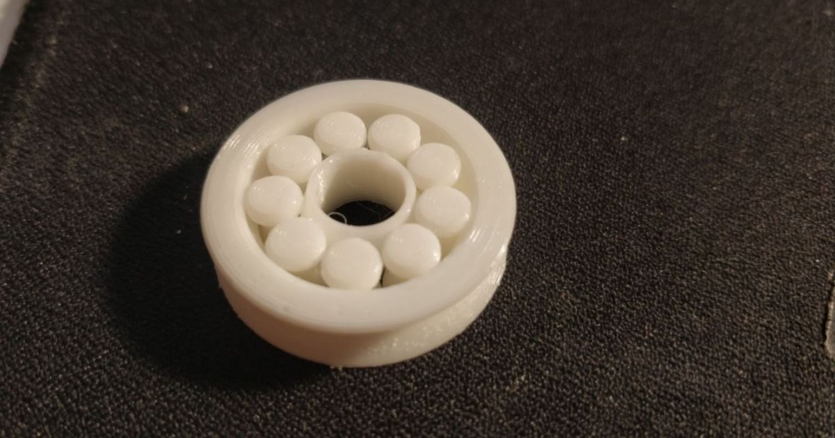 608 bearing with spool guide by Octo | Download free STL model ...