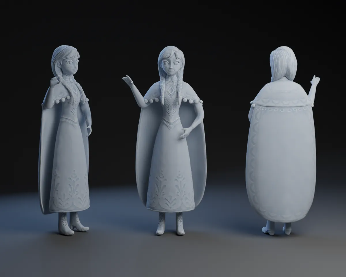 Anna : Frozen by Peter Farell | Download free STL model | Printables.com