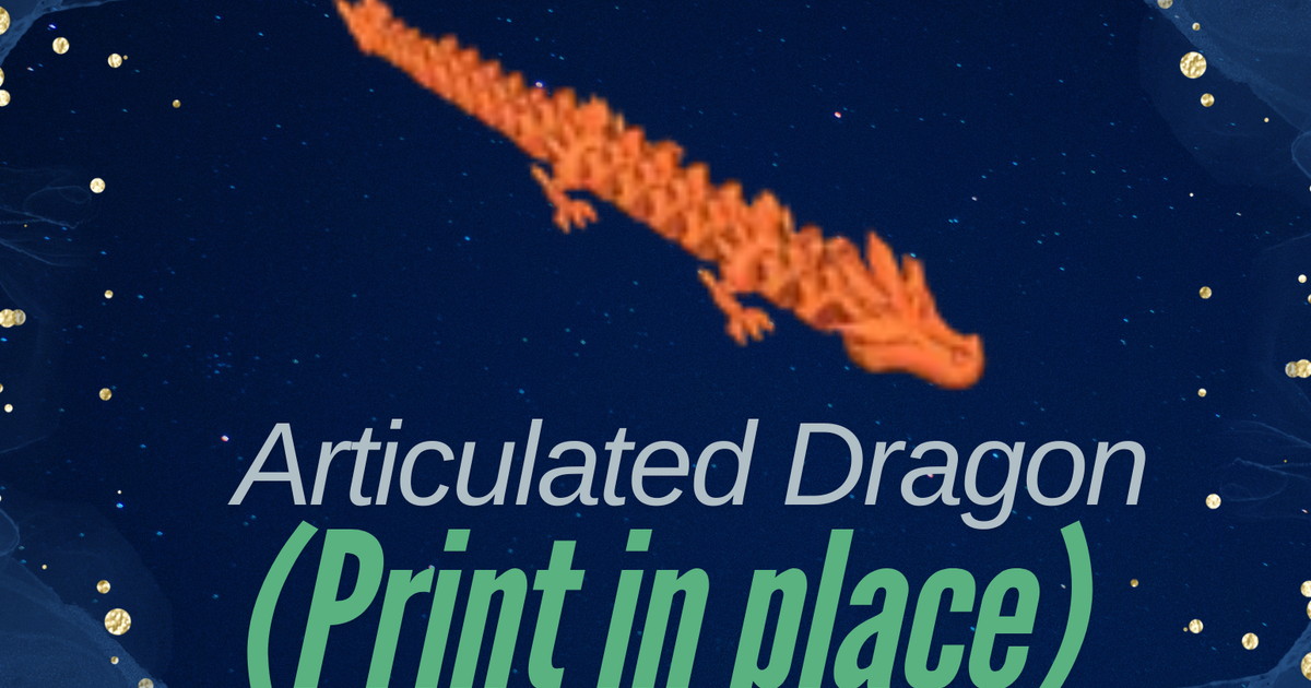 Articulated Dragon (Dull spikes for body) by The PENGuin | Download ...