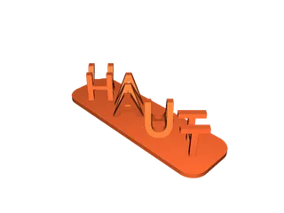 Hawk Tuah Dual Letter Illusion by Adi Prajapati | Download free STL ...