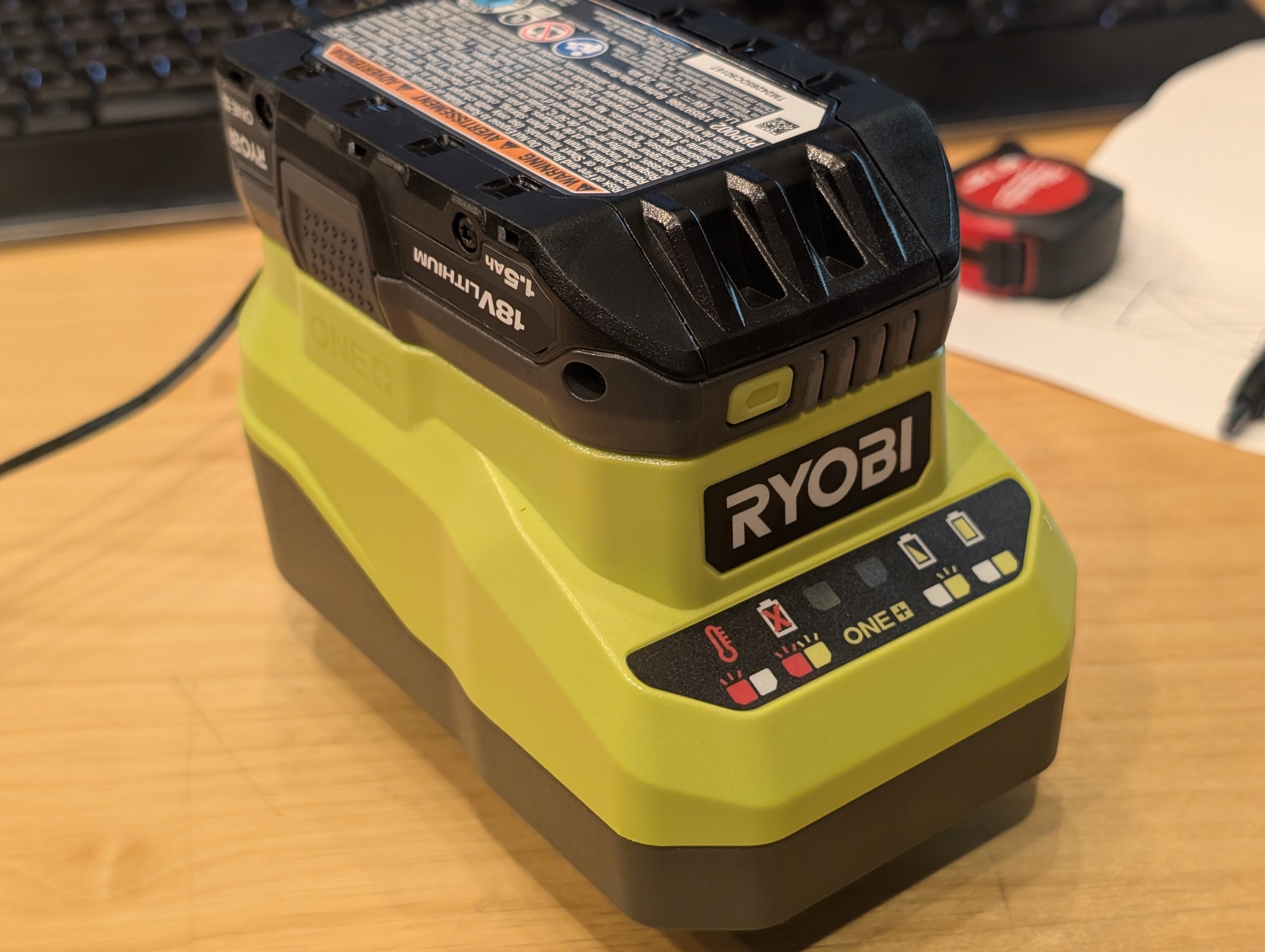 Ryobi Battery Charger (2024, Model PCG002) - Pegboard Mount Bracket por ...