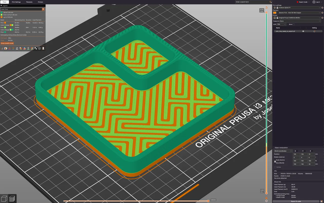 Zig Zag Coin Tray by jbutler | Download free STL model | Printables.com
