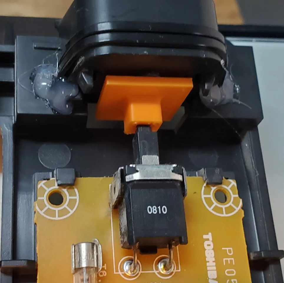 Toshiba Regza TV power switch repair by toshi | Download free STL model ...