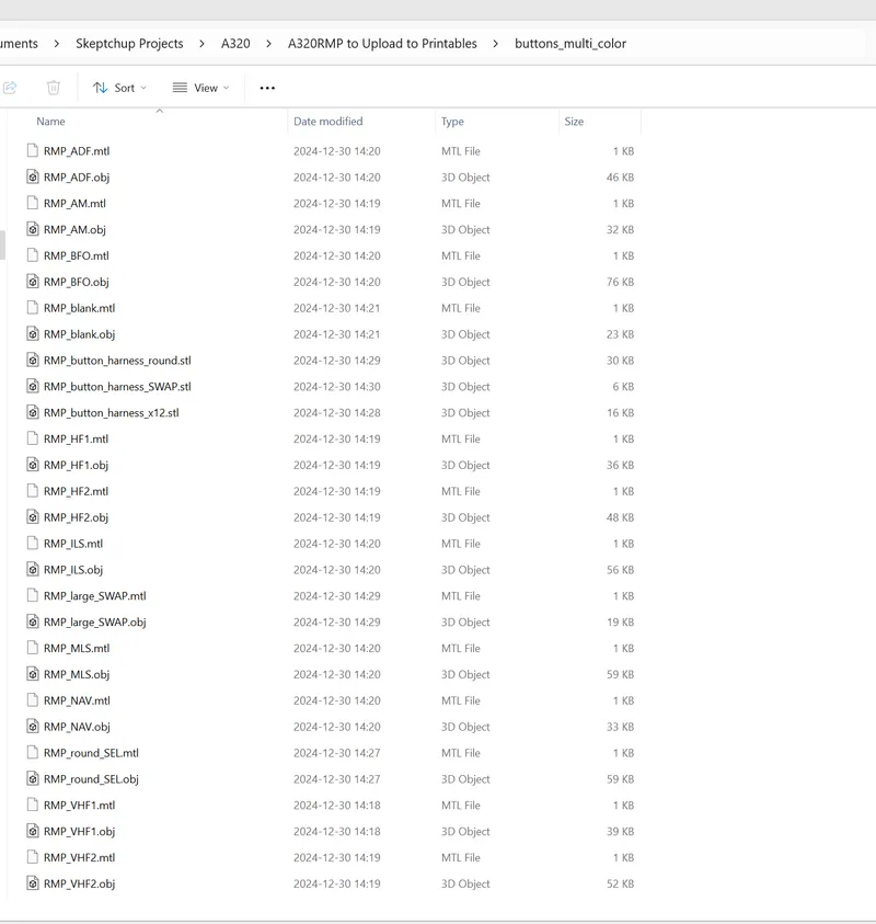 Airbus A320 Radio Panel (RMP) by LimpidCoder | Download free STL model ...